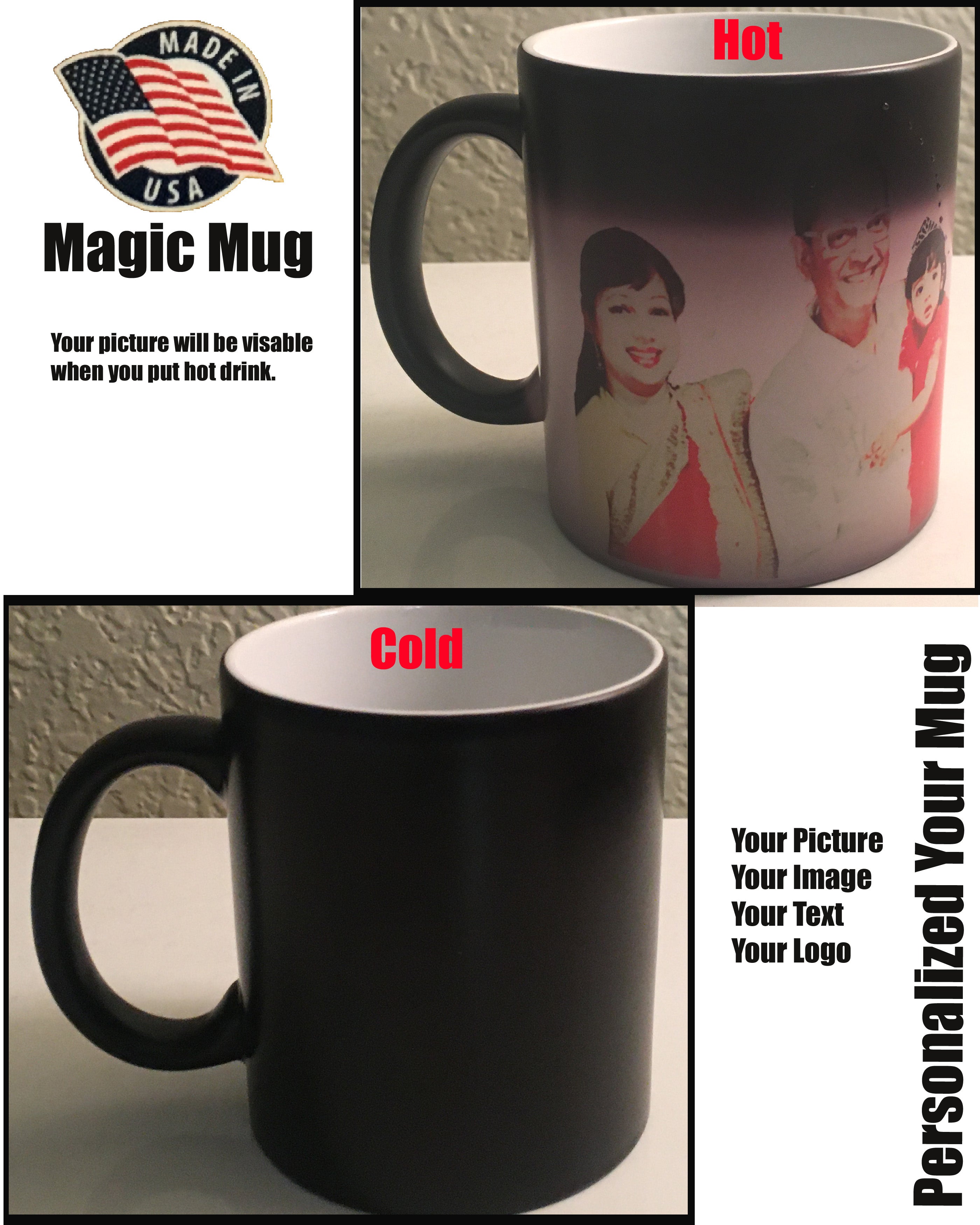 Custom Magic Coffee Mug, Custom Mug, Color Changing Mug, Coffee Mug ...